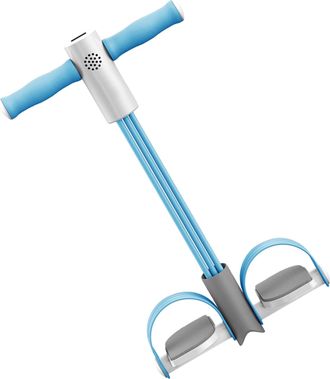 Generico Executive Trainingsgerät - Bauchmuskel-Trainingsgerät mit 6 Röhren, elastisches Zugseil mit komfortablem Griff, Fitnessgerät