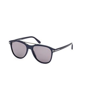Tom Ford Lunettes de soleil &agrave; verres effet miroir bleu fum&eacute; Damian-02 - Homme - Accessoires - Bleu - Taille: 54 MM