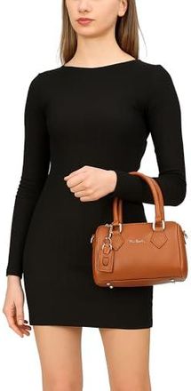 Pierre Cardin Sac en cuir v&eacute;ritable pour femme fabriqu&eacute; en Italie 23 x 15 x 14 cm 1694, cuir, Taille unique