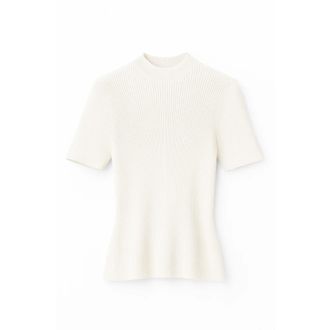 John Richmond Kurz&auml;rmeliges Oberteil mit essentiellem Design - - Knitwear - Damen - Wei&szlig; - L