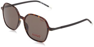 HUGO BOSS Damen HG 1236/S Sonnenbrille, Havana e rosso, 55
