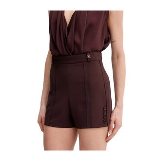 Elisabetta Franchi Femme, Shorts, Brun, Taille: 38 FR Short Shorts