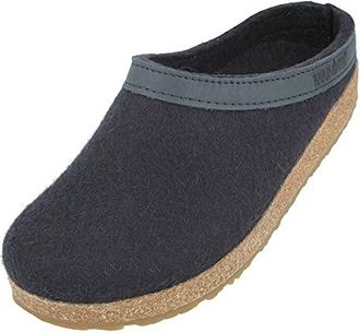 Haflinger Grizzly Torben 713001, Chaussons Mixte Adulte, Pointure:49 EU, La Couleur:Bleu
