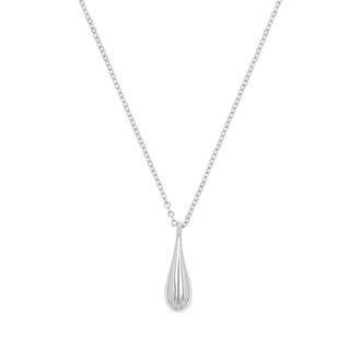 Tom Tailor Tom Tailor Kette mit Anh&auml;nger f&uuml;r Damen, Edelstahl, 55+3 cm, silber, Geschenkidee, Halsschmuck, Damenschmuck, 2100536