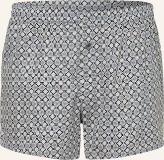 Zimmerli Web-Boxershorts Cotton Sateen Print blau
