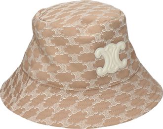 Celine C&eacute;line Femmes Chapeau Beige en Coton