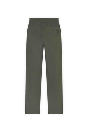Maison Kitsun&eacute; Crispy Nylon Straight Leg Trousers - Green