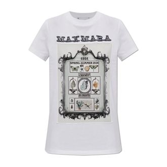 Max Mara Femme, Tops, Blanc, Taille: 42 FR Spadino T-Shirt