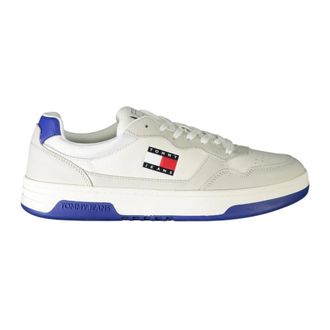 Tommy Hilfiger Sportliche wei&szlig;e Sneaker mit blauen Details - - Shoes - Herren - Wei&szlig; - 42 EU