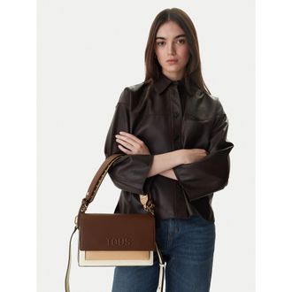 Tous Handtasche TOUS Audree Saffiano 2002358201 Braun