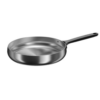 Berghoff Home Edelstahl Pfanne 28cm - ohne PFAS - Universalpfanne für alle Herdarten - Pfanne Induktion geeignet - Bratpfanne schwarz - frying pan