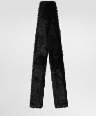 Dolce & Gabbana Schal Aus Shearling - Mann Schals Und T&uuml;cher Schwarz Pz