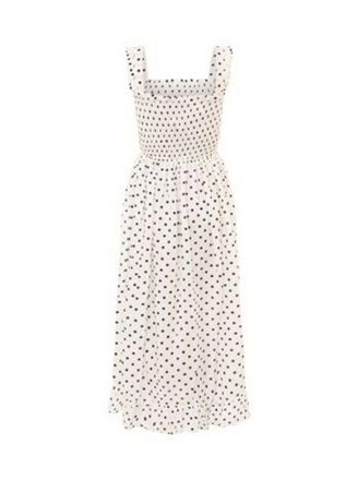 Zwillingsherz Maxikleid Classic Dots kn&ouml;chellang, breite Tr&auml;ger, mit Punkten, elastisches Oberteil