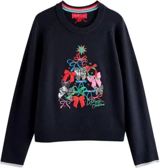 Next Strickpullover Langärmeliger Weihnachtspullover (1-tlg)