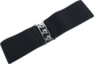 Hell Bunny Retro Femme Ceinture noir M-L 65% Polyester, 35% &Eacute;lasthanne