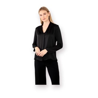 Joseph Ribkoff Femme, Blouses et Chemises, Noir, Taille: 52 FR bluse Poliestere