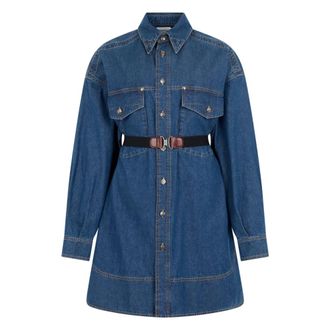 Versace Femme, Robes, Bleu, Taille: 40 FR Robes