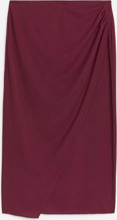Arket Wickelrock Aus Jersey -Rot
