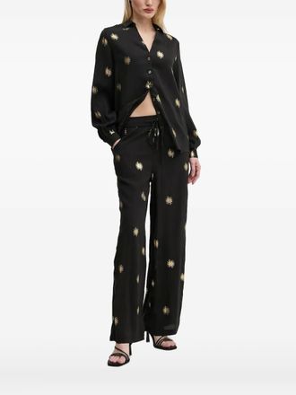 Never Fully Dressed chemise à broderies - Noir