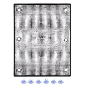 Generic Wärmeisolierung Sonnenschutzfolie für Glasfenster, 8mm Aluminiumfolie Isolierfolie, Sichtschutz UV-Reflektierende Fensterfolie mit Saugnäpfen,für Das 