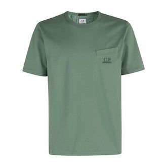 C.P. Company C.p. Company, Homme, Tops, Vert, Taille: S T-shirt à poche revisité