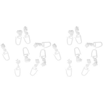 Gardinia Drehgleiter f&uuml;r 4 mm Laufkanal wei&szlig;, Zutreffend, 20 (Packung mit 2)