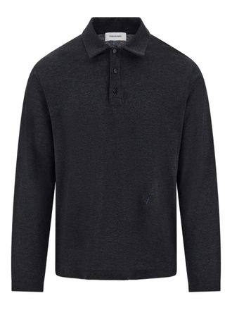 Ferragamo polo à manches longues - Gris