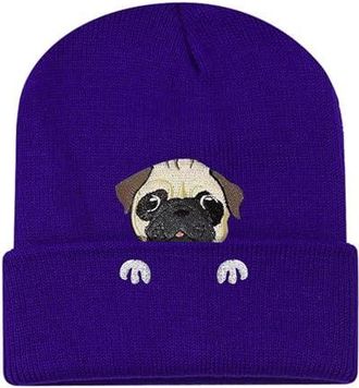 Generic Bonnet Femme Hiver Bonnet Femme Chapeau Femme Hiver Confortable Classique - Ensemble Imprim&eacute; Homme Femme Automne Hiver, Tricot&eacute; Chaud avec Capuche, Ca