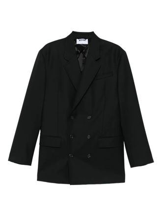 Moschino veste en acétate à boutonnière croisée - Noir