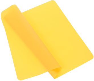 Artibetter Silikon Tischset Hitzebest&auml;ndig rutschfest Dickes Platzset f&uuml;r K&uuml;che und Esstisch Silikonmatte Gelb Isolierende Tischunterlage f&uuml;r Restaurants und Zuh