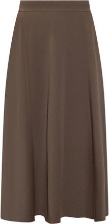 Brunello Cucinelli Femme, Jupes, Brun, Taille: 40 FR Midi Skirt