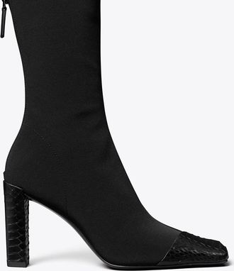 Tory Burch Asymmetrischer Stiefel mit Zehenkappe
