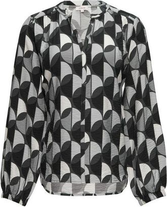 s.Oliver Langarmbluse Bluse Strukturierte Bluse aus Viskosemix