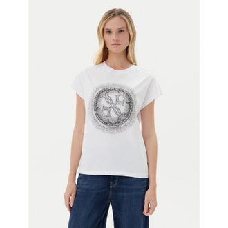 Guess T-Shirt W5YI14 I3Z14 Wei&szlig; Regular Fit