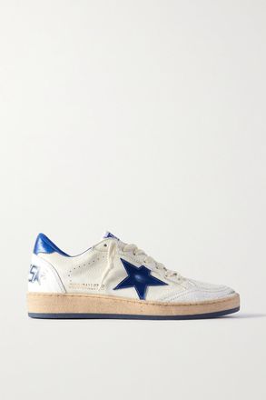 Golden Goose Ball Star Sneakers Aus Leder In Distressed-optik - Weiß