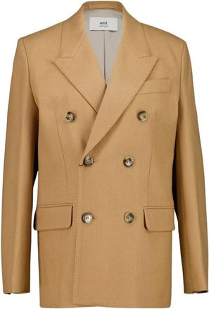 Ami Femme, Vestes, Brun, Taille: 40 FR Blazers