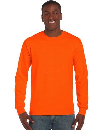 Gildan Langarm T-Shirt Ultra 2400, Gr&ouml;&szlig;e:2XL;Farbe:Safety Orange