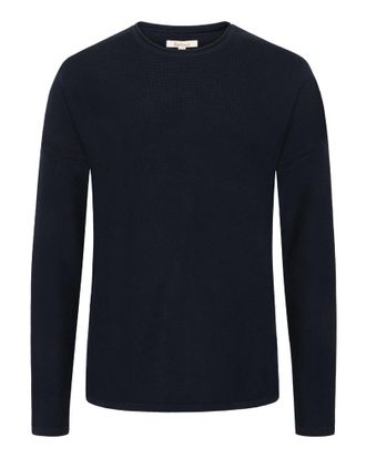 Barbour Leichter Damen-Pullover mit O-Neck und Seitenschlitzen in