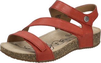 Josef Seibel Damen Plateausandalen Tonga 25, Frauen Sandalen,Weite G (Normal),Dicke Sohle,bequem,Sommerschuhe,Freizeitschuhe,rot,41 EU