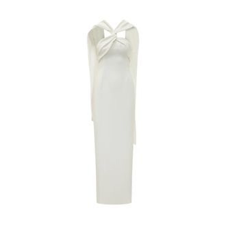 Solace London Rona Maxi Kleid - - Dresses - Damen - Beige - M