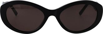 Balenciaga Oval Sonnenbrille - - Accessories - unisex - Schwarzk - 56 MM