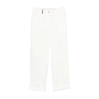 PESERICO Femme, Pantalons, Blanc, Taille: 38 FR Pantalon Pliss&eacute;