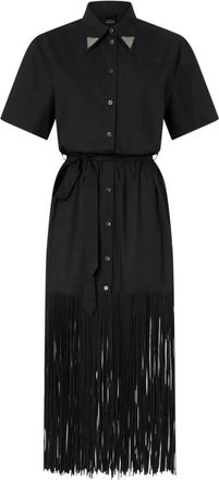 Pinko Pinko, Femme, Robes, Noir, Taille: 42 FR Avigliano Shirt Dress