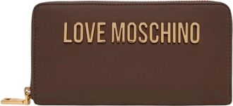 Love Moschino Femme, Accessoires, Brun, Taille: ONE Size Zip-Around Wallet