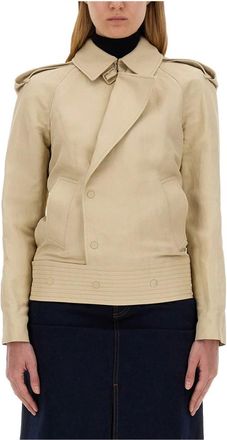 Burberry Femme, Vestes, Beige, Taille: 32 FR WW Bomber Jacket