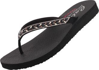 Skechers Meditation Lucky One Damen Zehentrenner Black EU 41