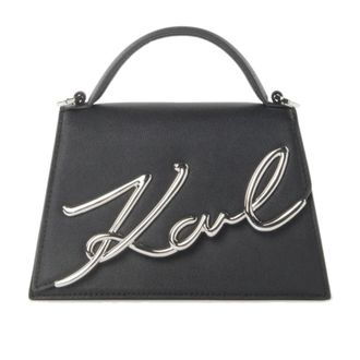 Karl Lagerfeld Femme, Sacs, Noir, Taille: ONE Size Sac bandouli&egrave;re Signature 2.0 MD