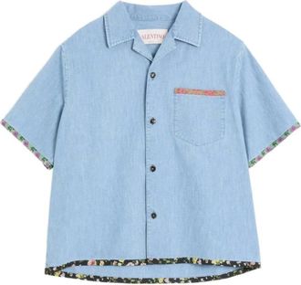 Valentino Garavani Homme, Chemises, Bleu, Taille: XL Camicia in denim