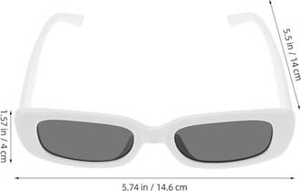 IFUNDOM Lot de 20 set de Lunettes de Soleil Unisexe Blanc-Gris Protection UV L&eacute;g&egrave;res et Compactes Lunettes de Soleil Fantaisie pour Voyages Festivals et Activ