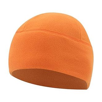 Oshhni Bonnet polaire Bonnet T&ecirc;te de Mort Montre Cap Doux Coupe-Vent pour Ski Snowboard Riding Unisexe, ORANGE